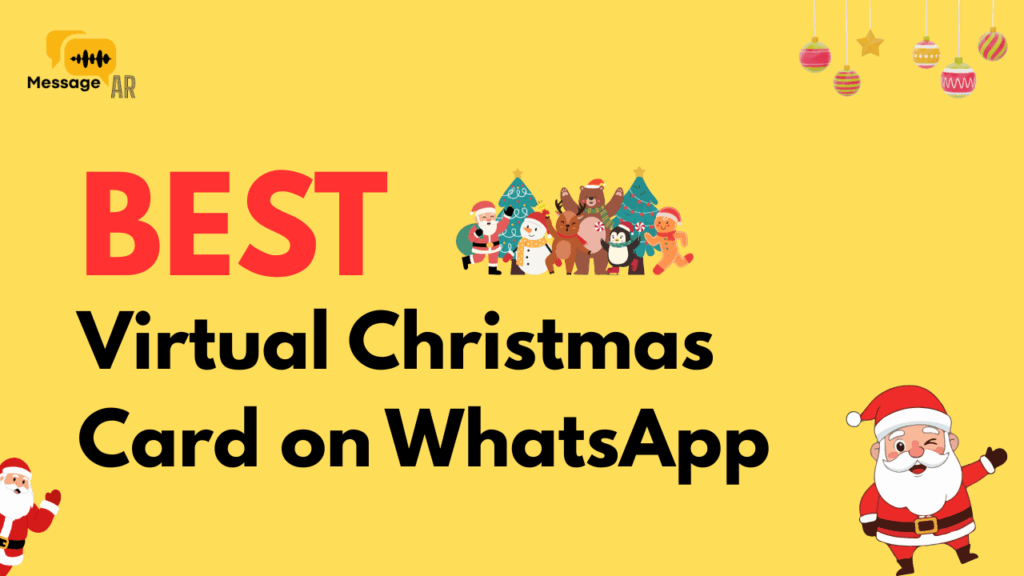 Virtual Christmas Card on WhatsApp (Video + Link Templates) - MessageAR