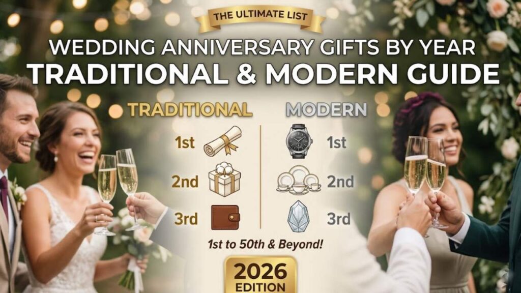 Wedding Anniversary Gifts by Year (2026)